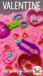 Valentine's Day Sensory Bin for Preschool and Toddlers
