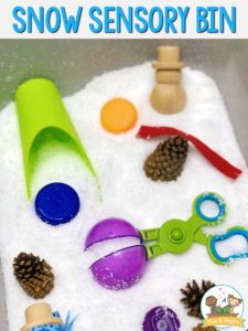 Winter Snowman Sensory Bin - Pre-K Pages