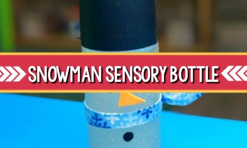 Winter Snowman Sensory Bin - Pre-K Pages