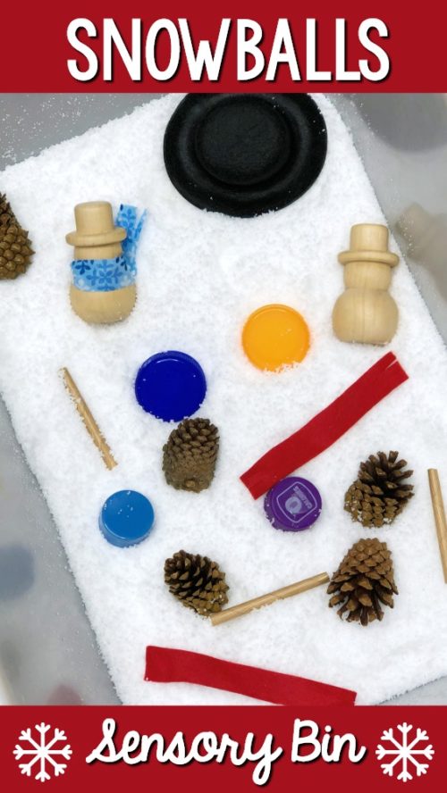 Winter Snowman Sensory Bin - Pre-K Pages