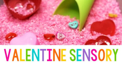Valentine's Day Sensory Bin for Preschool and Toddlers