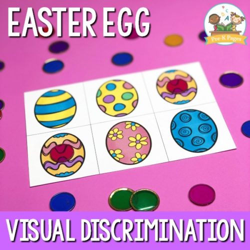 Easter Visual Discrimination Printable - Pre-K Pages
