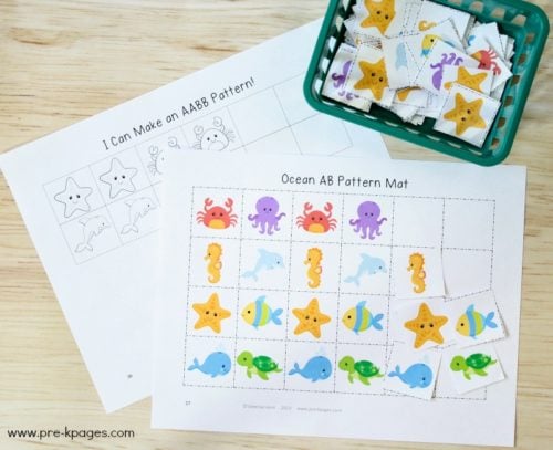 Preschool Ocean Theme Math Activities - Pre-K Pages