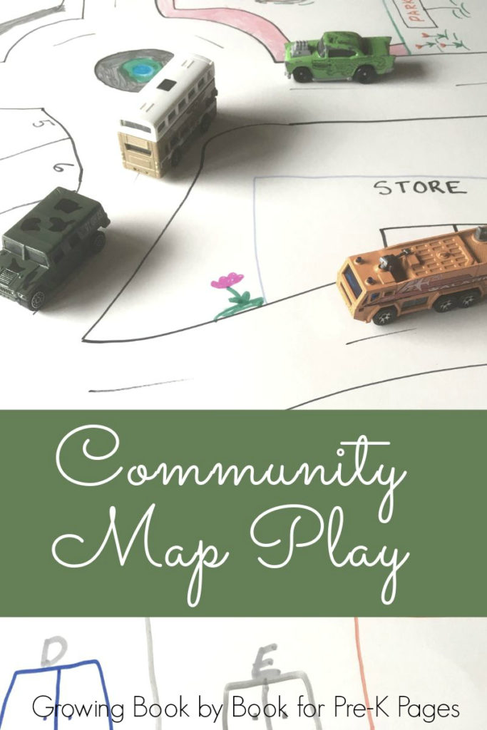 All Around the Community Literacy and Map Activity - Pre-K Pages