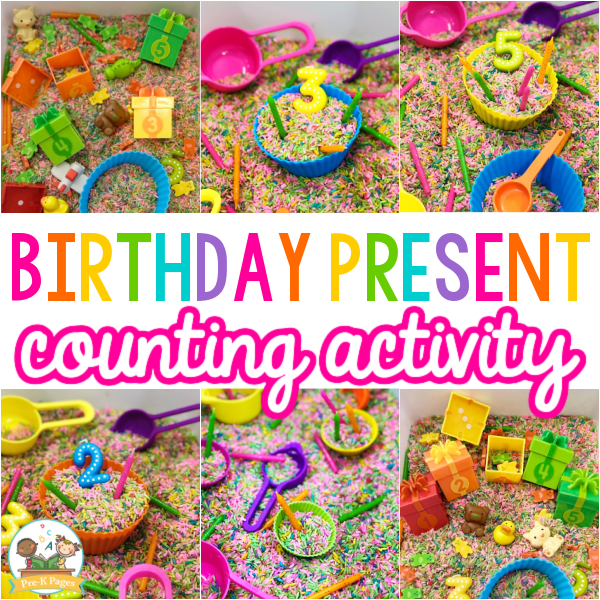 Birthday Sensory Bin for Preschool - Pre-K Pages