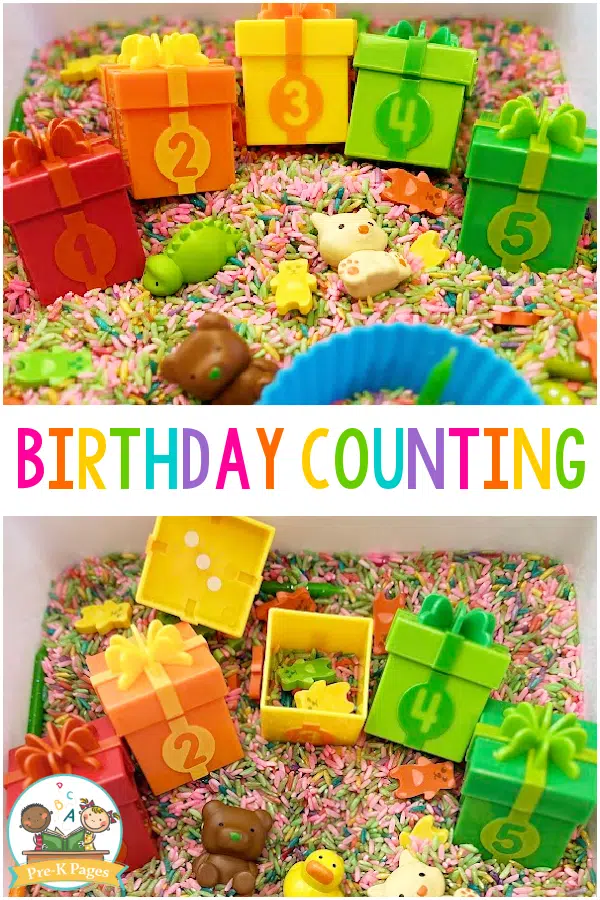 Birthday Sensory Bin for Preschool - Pre-K Pages