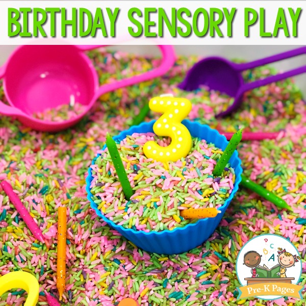 Birthday Sensory Bin for Preschool - Pre-K Pages