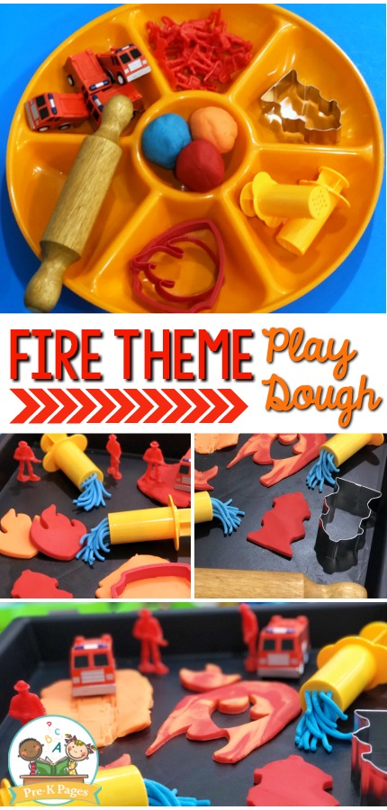 Firefighter Play Dough Activity for Preschool - Pre-K Pages