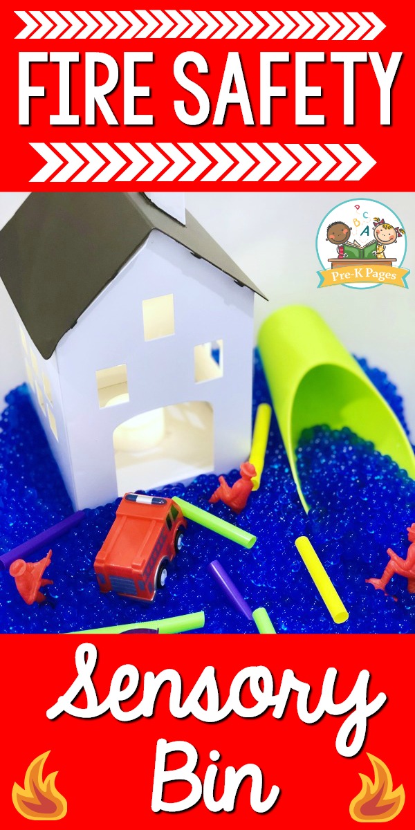 Fire Safety Sensory Bin for Preschool - Pre-K Pages