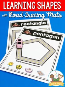 Printable Road Shape Mats for Preschool - Pre-K Pages