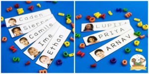 Editable Name Cards with Student Pictures - Pre-K Pages