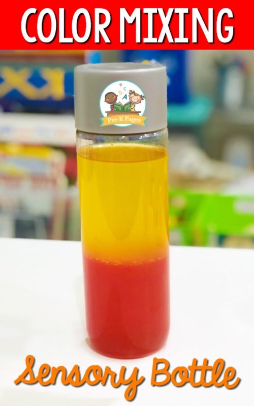 DIY Sensory Bottle with Oil & Water for Toddlers & Preschool