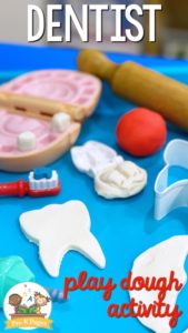 Dental Health Play Dough Tray - Pre-K Pages