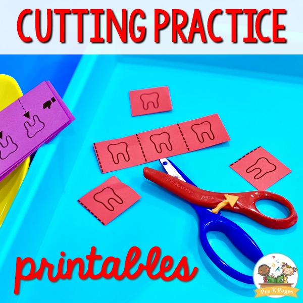 Scissor Cutting Skills Activity Tray - Pre-K Pages