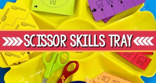 Scissor Cutting Skills Activity Tray - Pre-K Pages