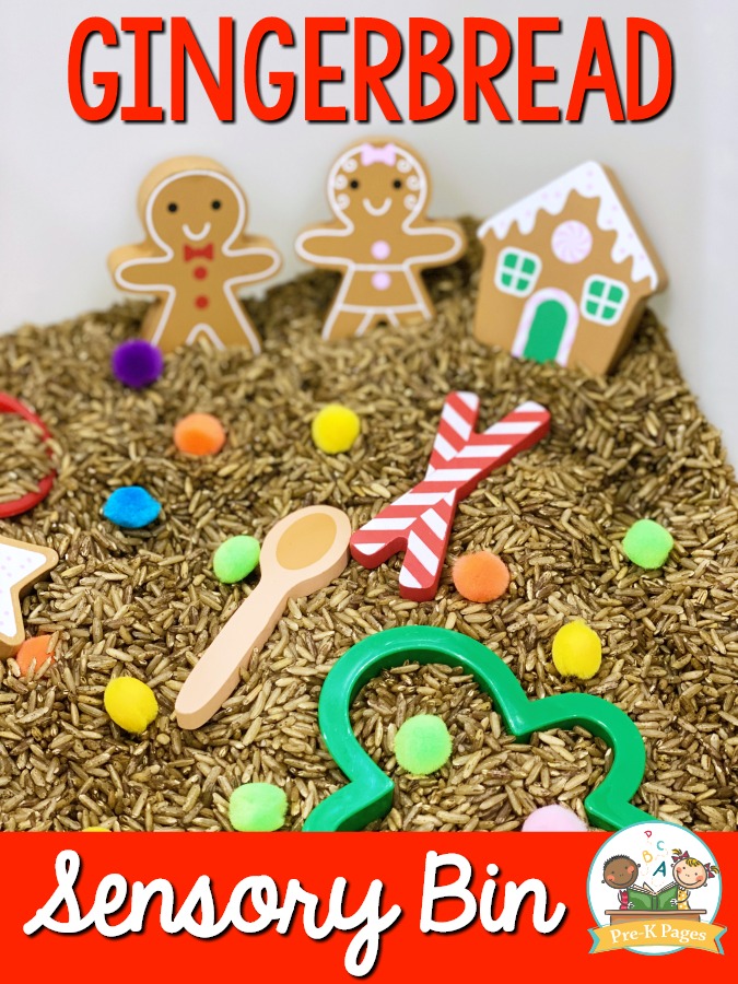 Gingerbread Sensory Bin for Preschool - Pre-K Pages