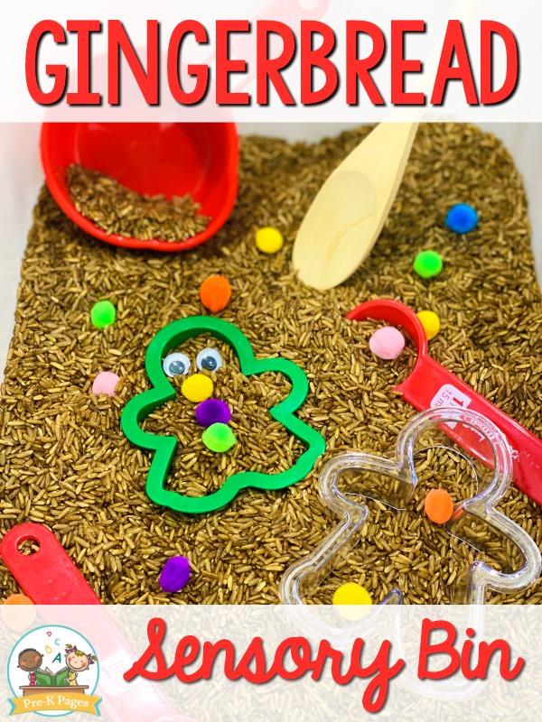 Gingerbread Sensory Bin for Preschool - Pre-K Pages