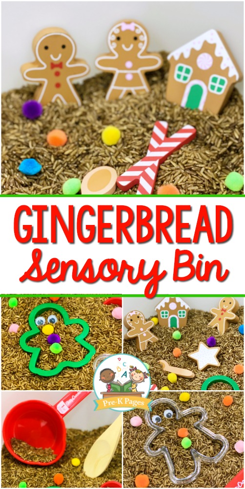 Gingerbread Sensory Bin for Preschool - Pre-K Pages