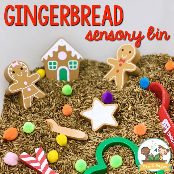 Gingerbread Sensory Bin for Preschool - Pre-K Pages