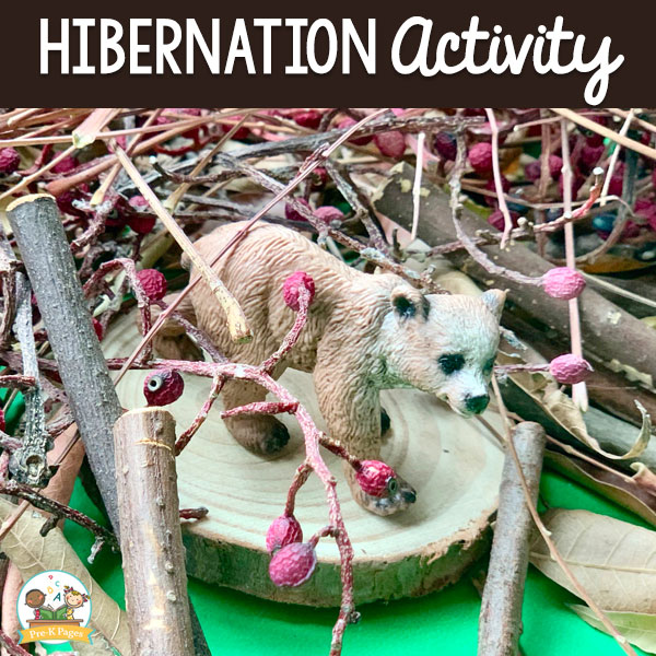 Hibernation Habitat Process Art - Pre-K Pages