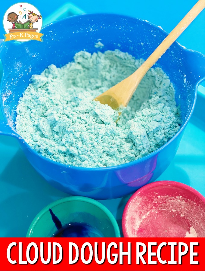 Cloud Dough Sensory Bin - Pre-K Pages