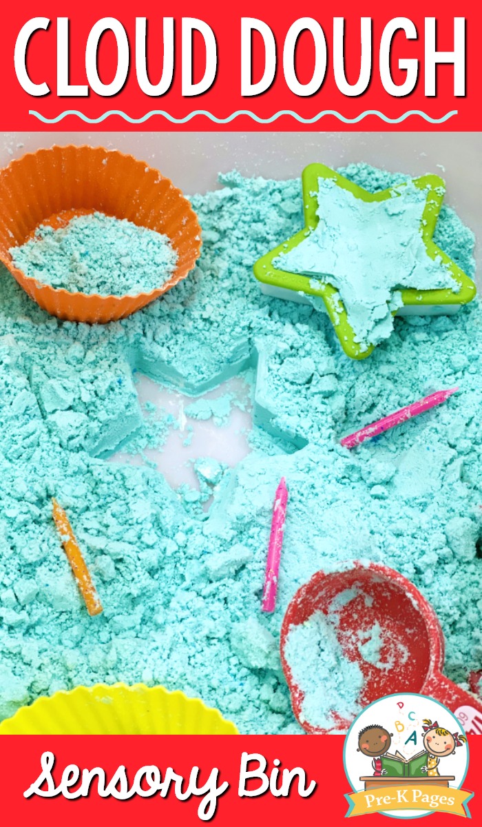Cloud Dough Sensory Bin - Pre-K Pages
