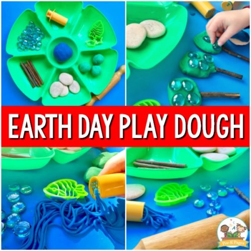 Earth Day Theme Play Dough for Preschool - Pre-K Pages