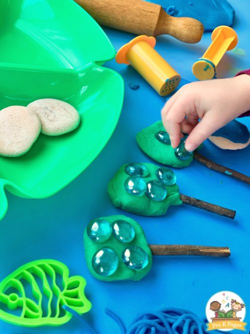 Earth Day Theme Play Dough for Preschool - Pre-K Pages