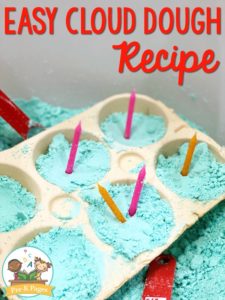 Cloud Dough Sensory Bin - Pre-K Pages