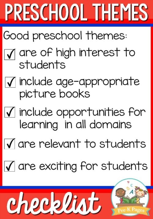 The Best Pre-K and Preschool Monthly Themes - Pre-K Pages
