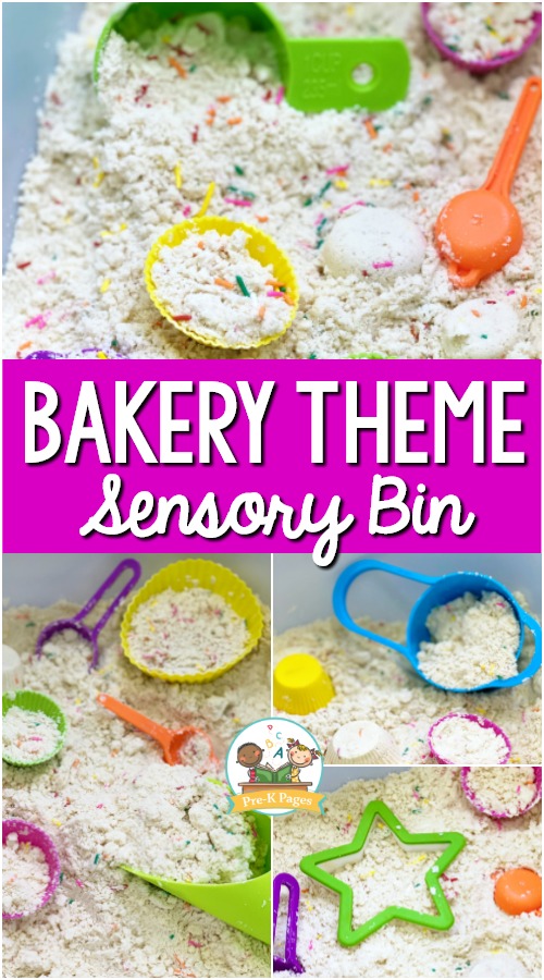 Bakery Theme Cloud Dough Sensory Bin - Pre-K Pages