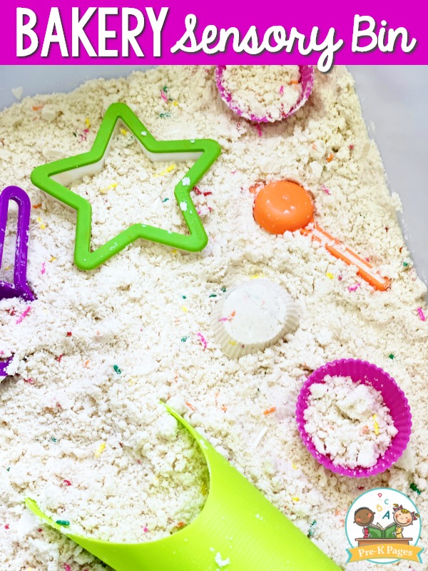 Bakery Theme Cloud Dough Sensory Bin - Pre-K Pages