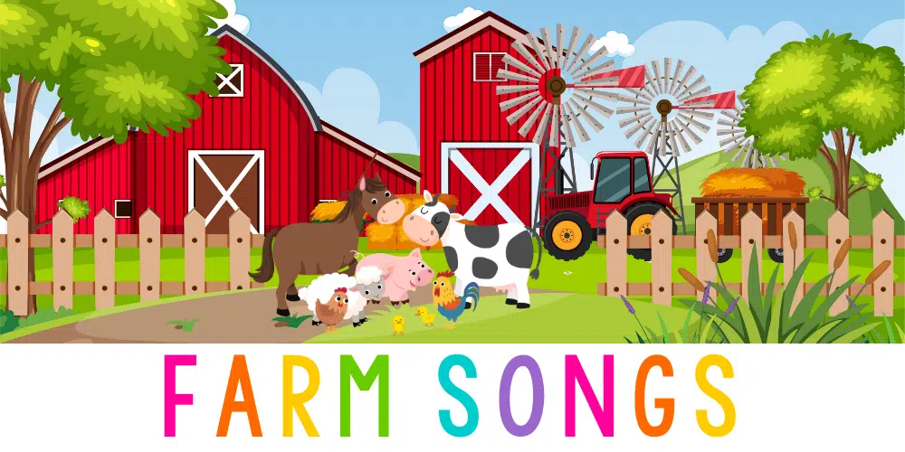 10 Farm Songs For Preschool, Pre-K and Kindergarten Kids