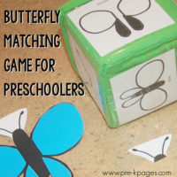Butterfly Matching Game for Preschoolers - Pre-K Pages