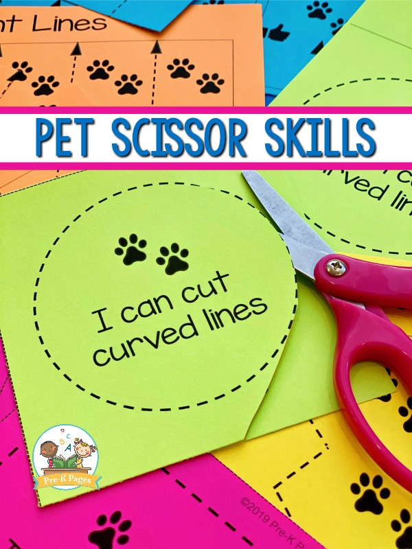 Pets Theme Fine Motor: Scissor Skills - Pre-K Pages