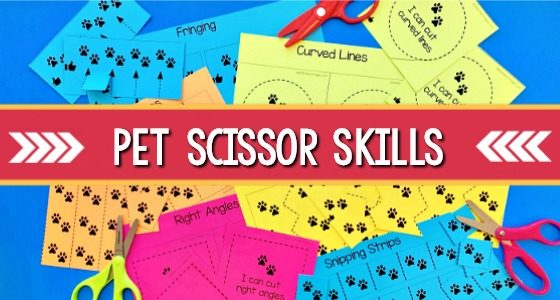 Pets Theme Fine Motor: Scissor Skills - Pre-K Pages