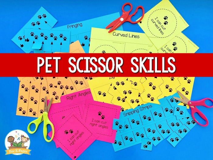 Pets Theme Fine Motor: Scissor Skills - Pre-K Pages