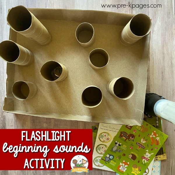 Flashlight Literacy Activity for Your Camping Theme - Pre-K Pages