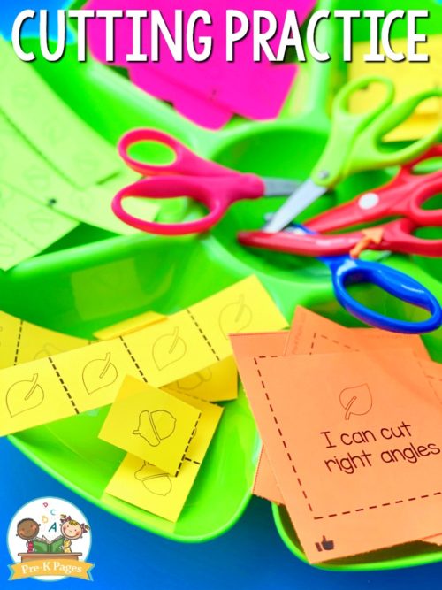Fall Fine Motor Skills: Scissor Cutting Practice - Pre-K Pages