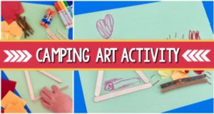 Camping Scene Process Art Activity for Preschoolers - Pre-K Pages