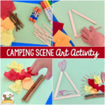 Camping Scene Process Art Activity for Preschoolers - Pre-K Pages