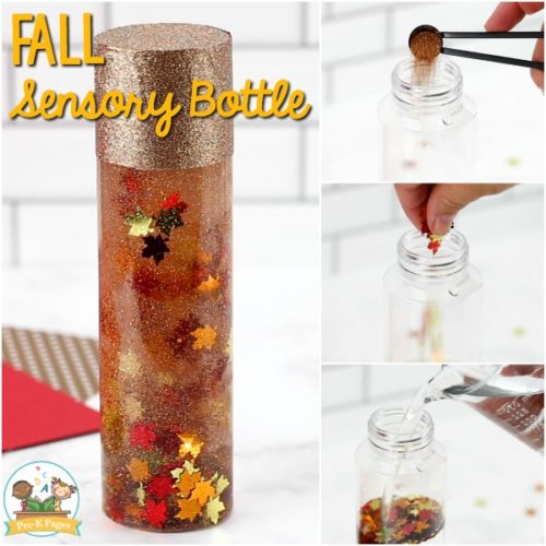 Fall Leaf Sensory Bottle for Preschool - Pre-K Pages