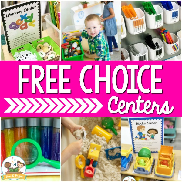How to Manage Free Choice Learning Centers in Preschool - Pre-K Pages