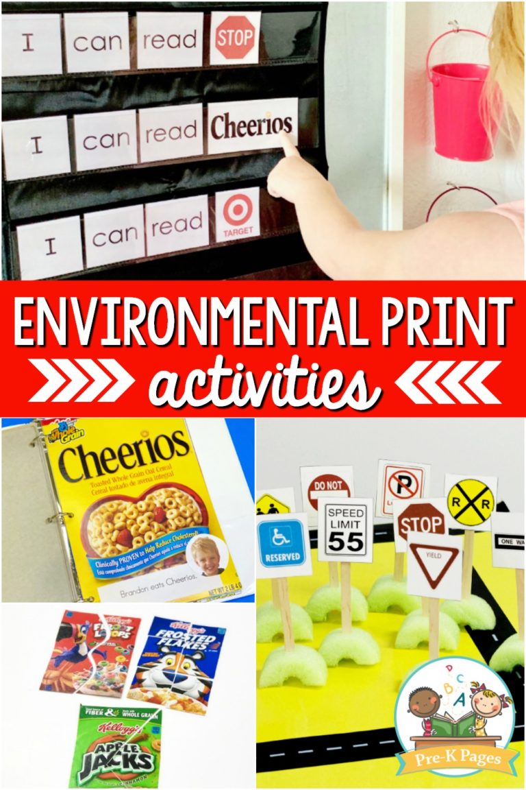 Environmental Print Ideas, Activities, Games and More!