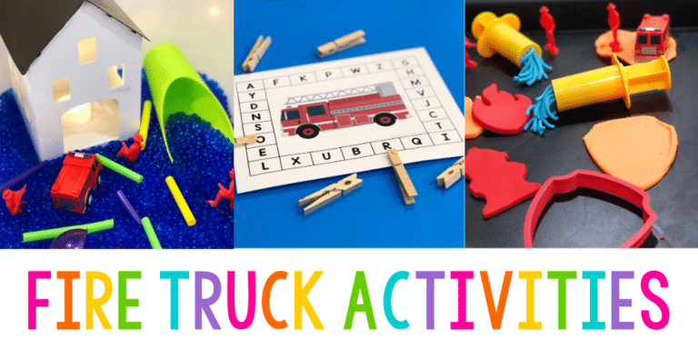 Fire Truck Activities for Preschoolers - Pre-K Pages