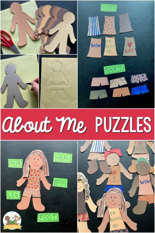 All About Me with People Puzzles - Pre-K Pages
