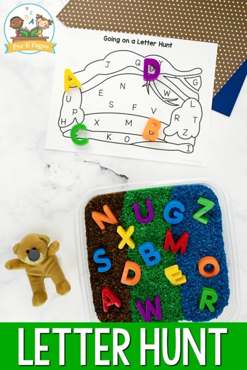 Letter Hunt Early Literacy Activity for Preschool - Pre-K Pages