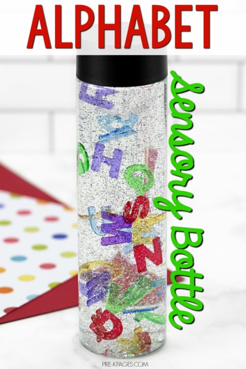 Alphabet Letter Sensory Bottle - Pre-K Pages