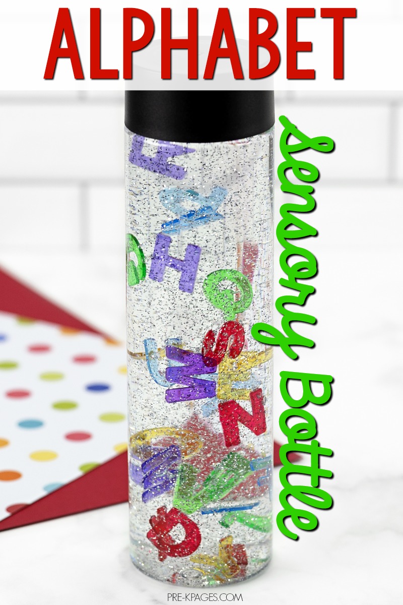 Alphabet Letter Sensory Bottle - Pre-K Pages