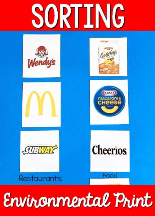 Environmental Print Games - Pre-K Pages